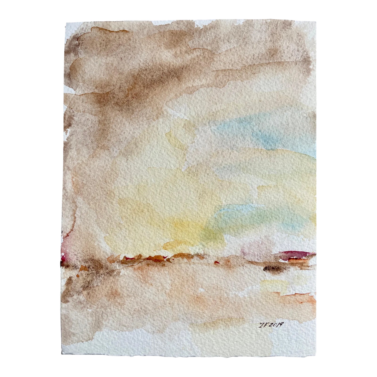 “Sepia 2” Original Impressionistic Watercolor Painting by Jack Follmer ...