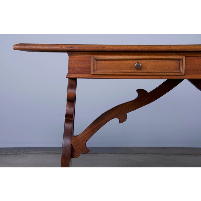 Spanish Baroque Style Walnut Writing Desk | Chairish