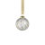 3" Frosted & Etched in Gold Glass Ball Ornaments, Set of 6 | Chairish
