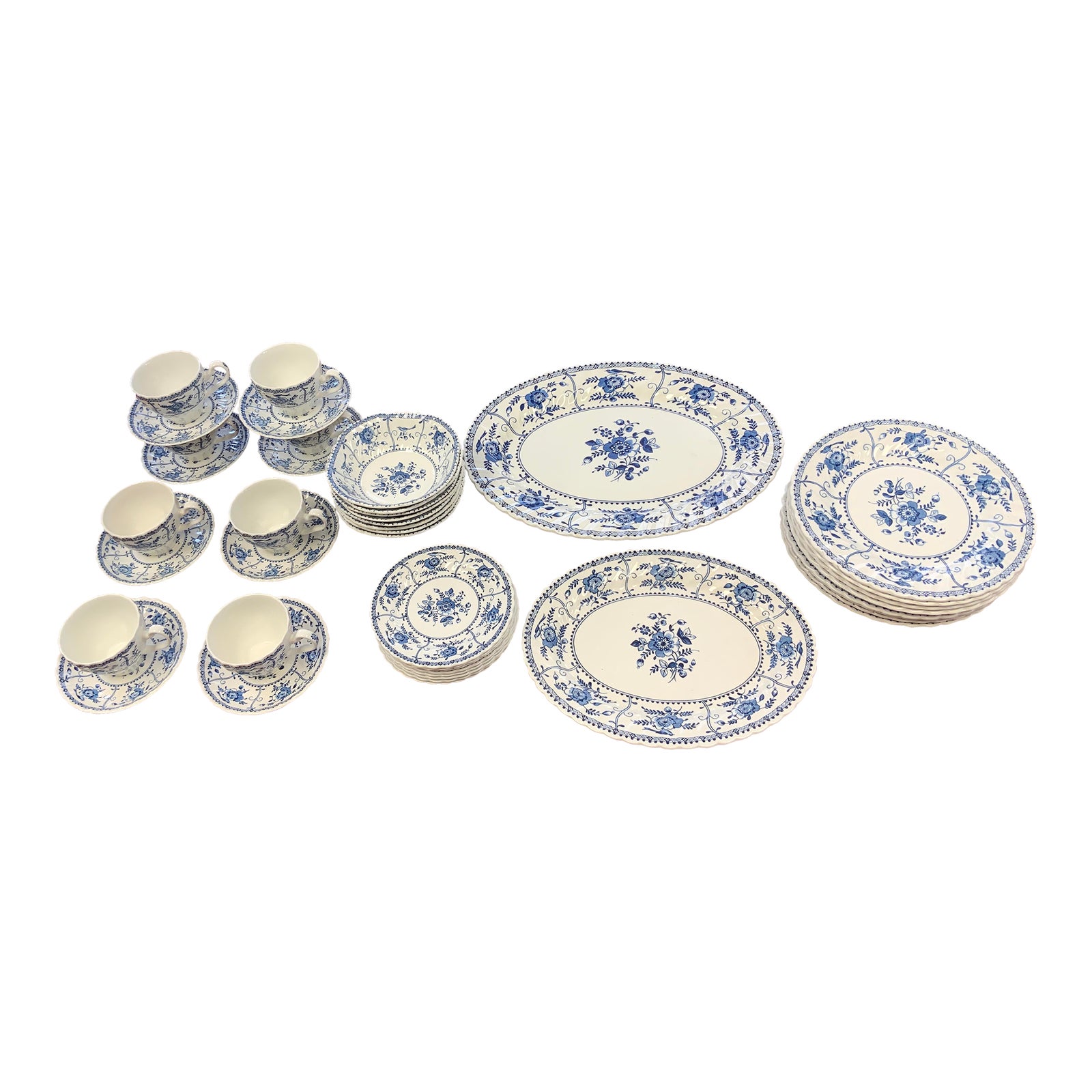 Late 20th Century Johnson Brothers Indies Pattern Porcelain Set- 42 ...