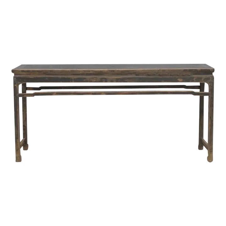 Black 70" Inch Long Console Table | Chairish