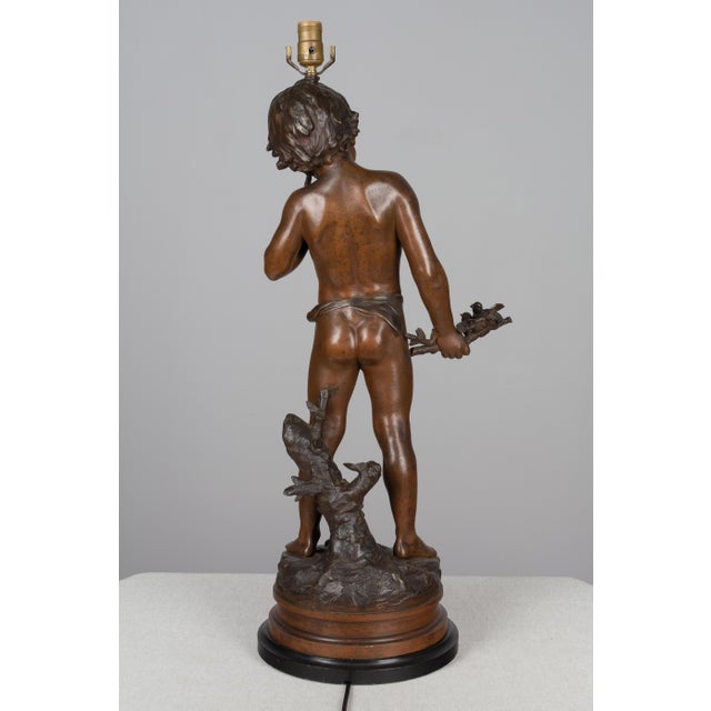 French Lamp Sculpture by Auguste Moreau | Chairish