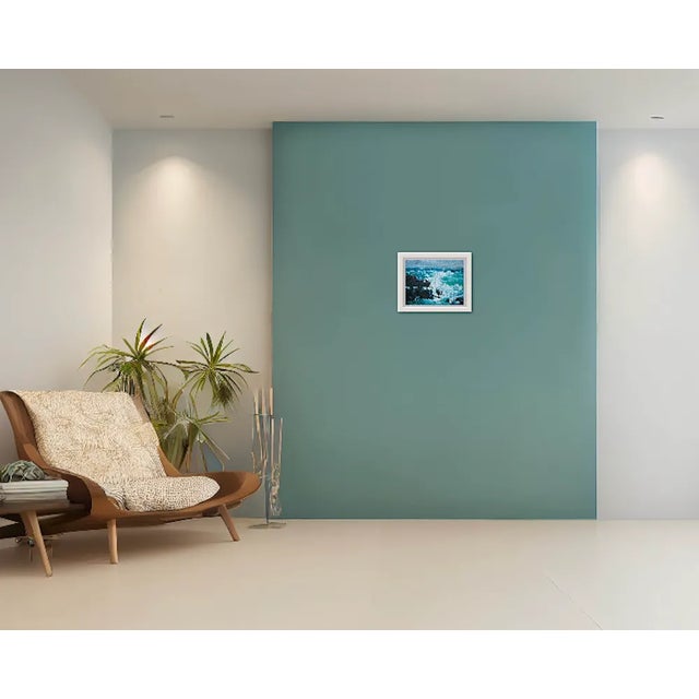 Contemporary Seascape Oil Painting Whitewater Patterns | Chairish