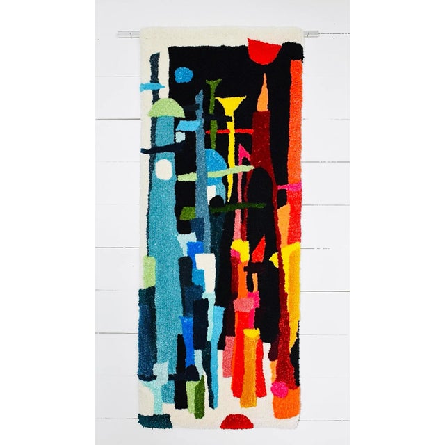 Vintage Mid Century Danish Modern Rya Evelyn Ackerman Era Hand Tufted ...