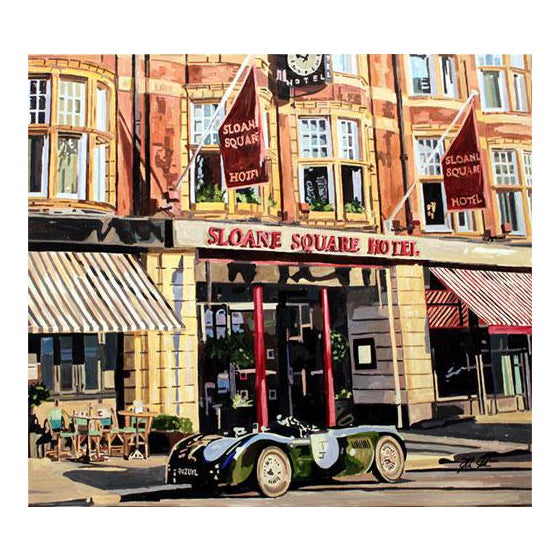 Sloane Square Hotel Print | Chairish