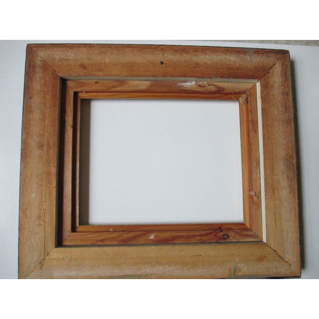 Late 60s Custom Wood Picture Frame | Chairish