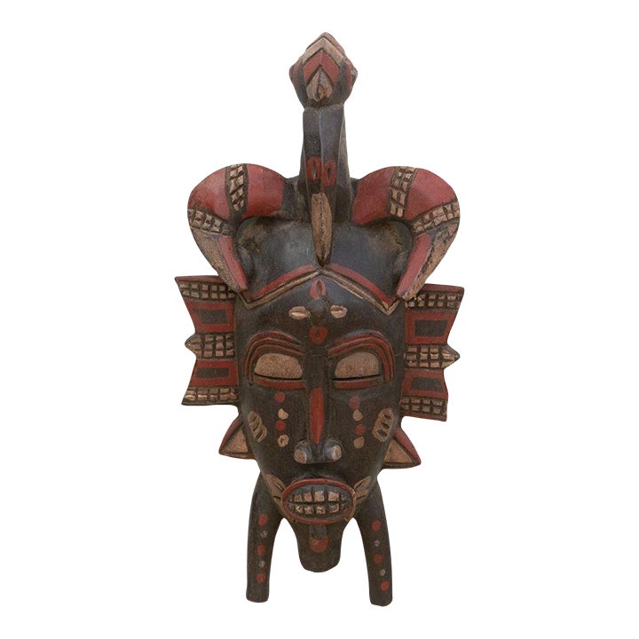 Ijo Ancestral Painted African Mask | Chairish