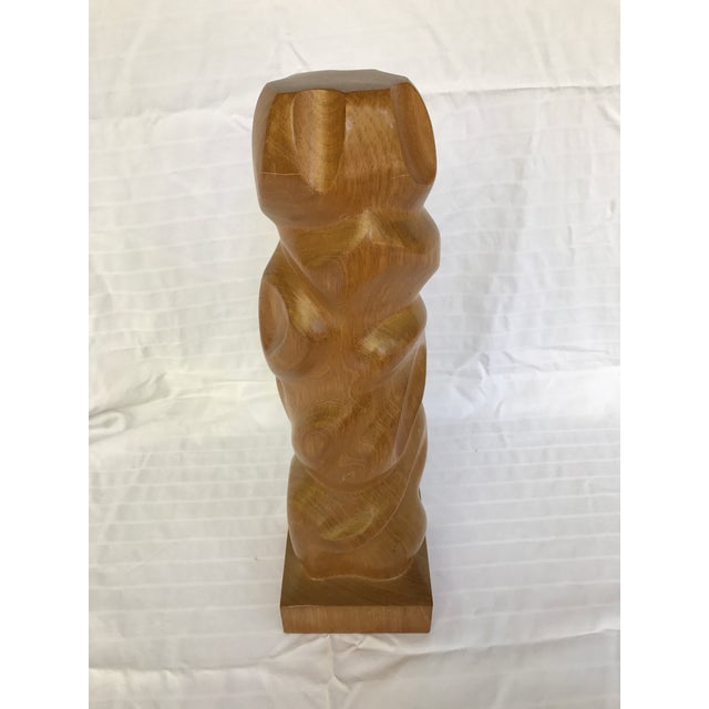 Egon Weiner Abstract Wood Sculpture | Chairish