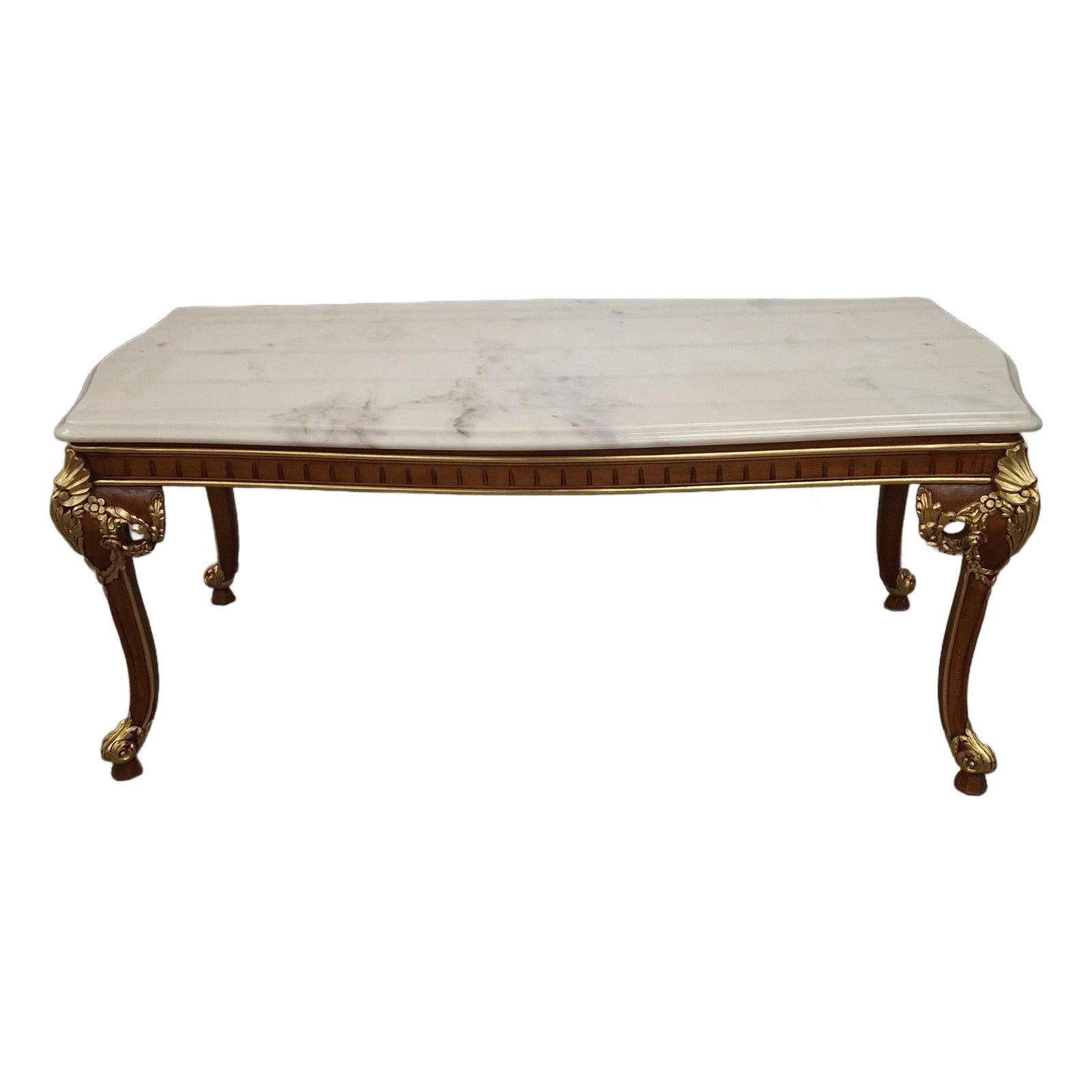Late 20th Century Meroni Francesco Louis XV Style Partial Gilt Mahogany ...