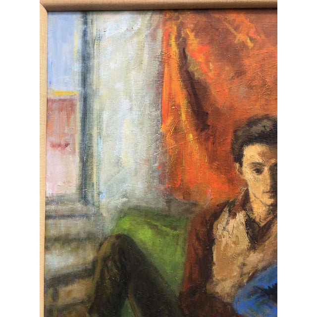 Susan B Kohn Playing Guitar American Post Impressionist 1964 | Chairish