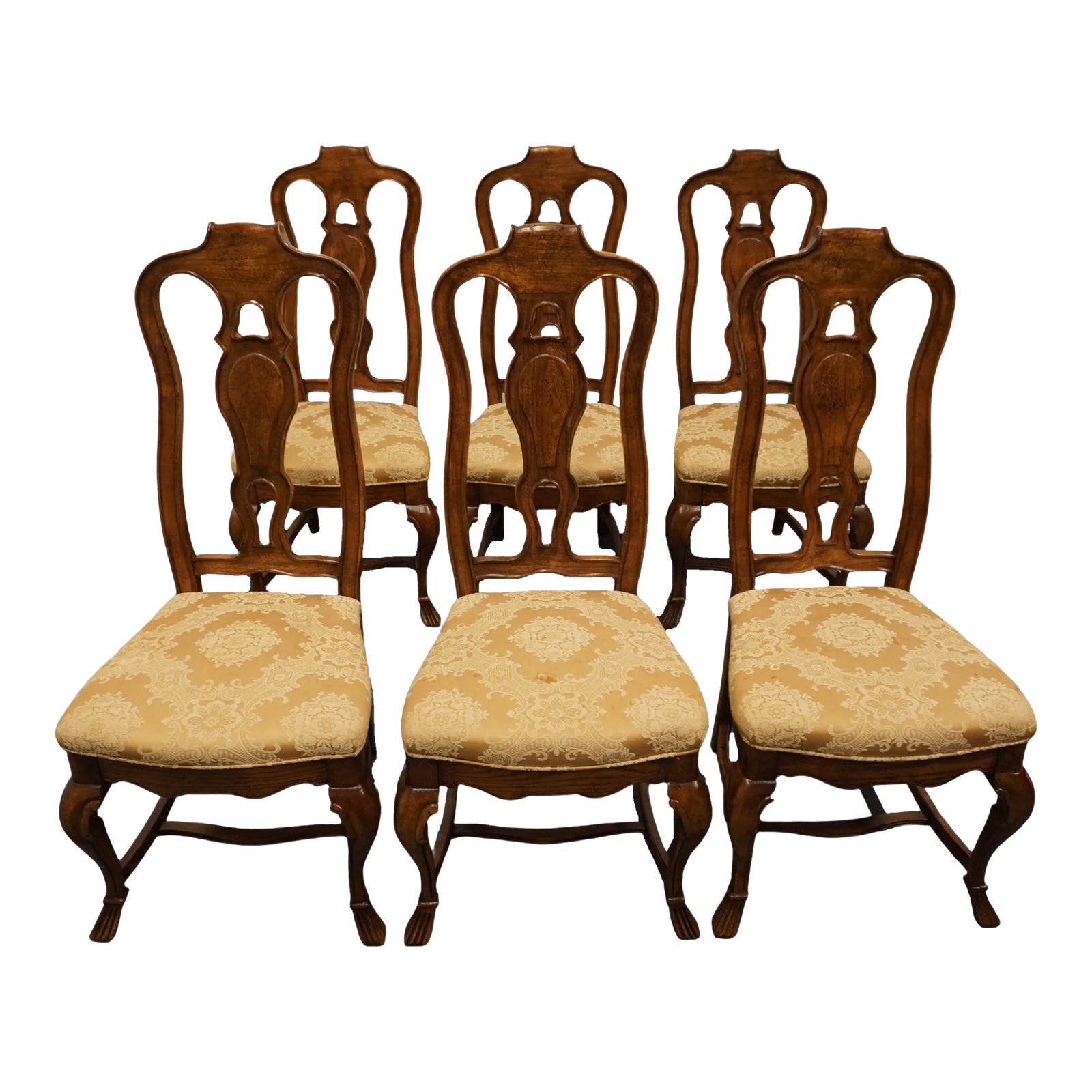 Set of 6 Hibriten Furniture Italian Neoclassical Tuscan Style Splat ...