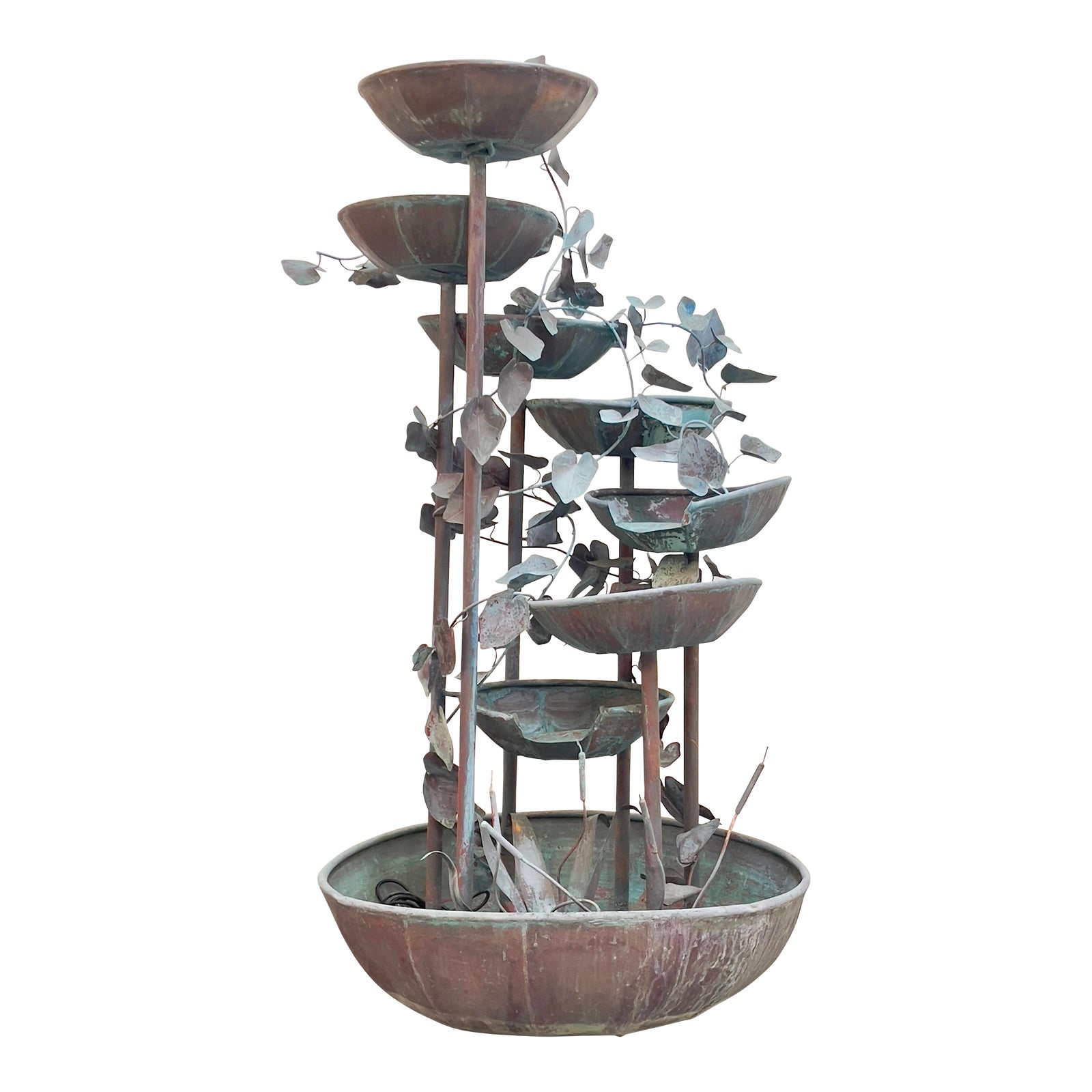 Vintage Multilevel Copper Fountain | Chairish