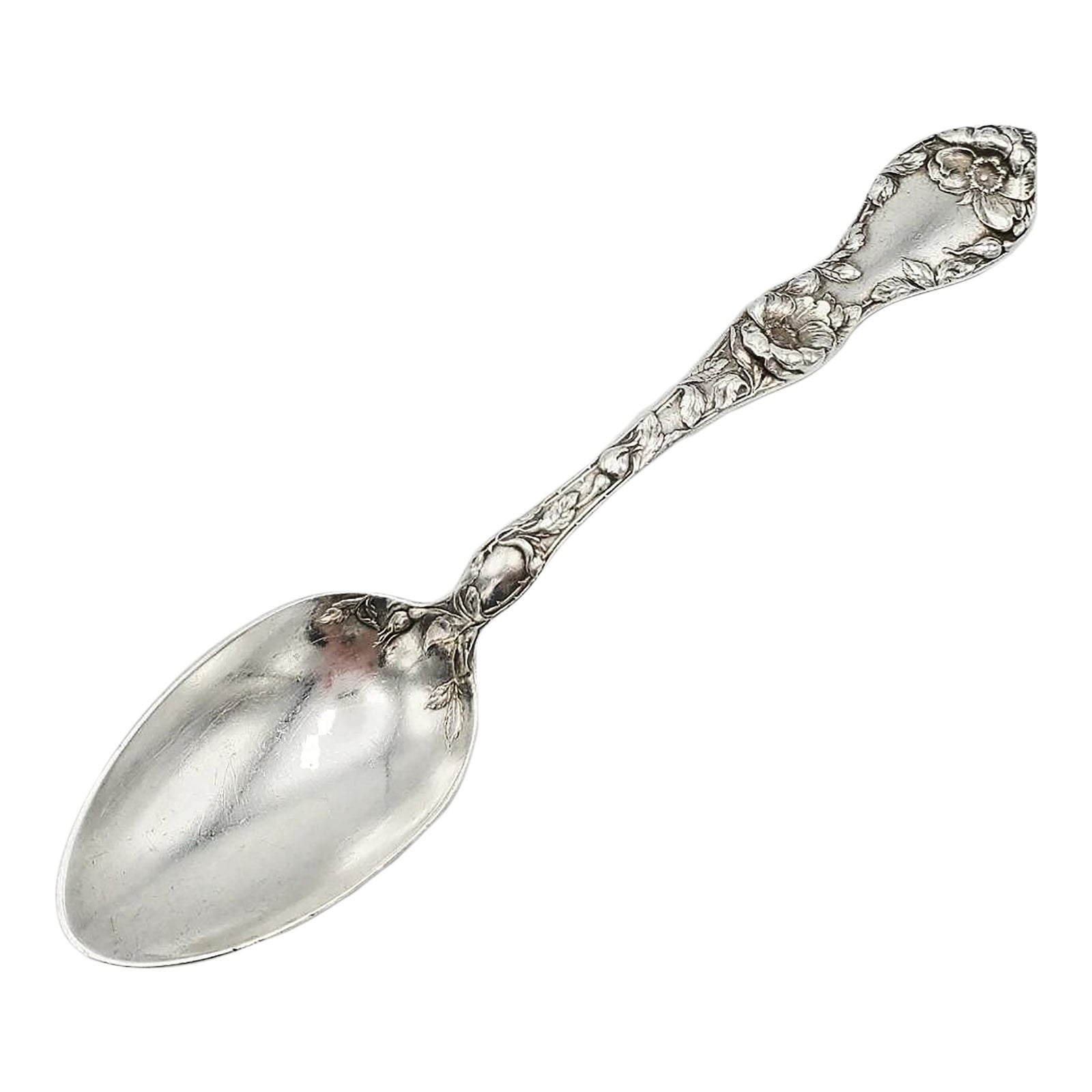 1900 Reed & Barton Les Cinq Fleurs Art Nouveau Sterling Silver Teaspoon ...